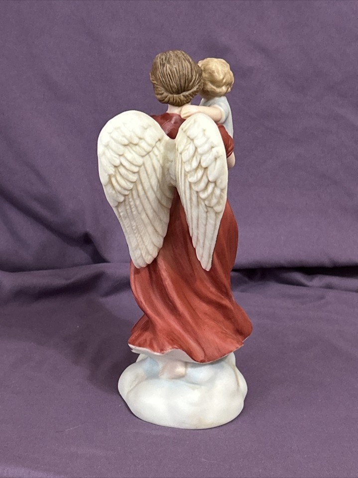 Vintage Home Interior HOMCO Guardian Angel With Baby Porcelain Figurine ...