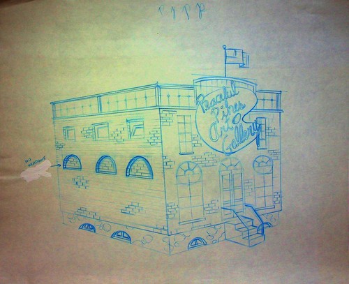 Beetlejuice 1989 Production Chris LaBonte Hand Drawn Key Background ...