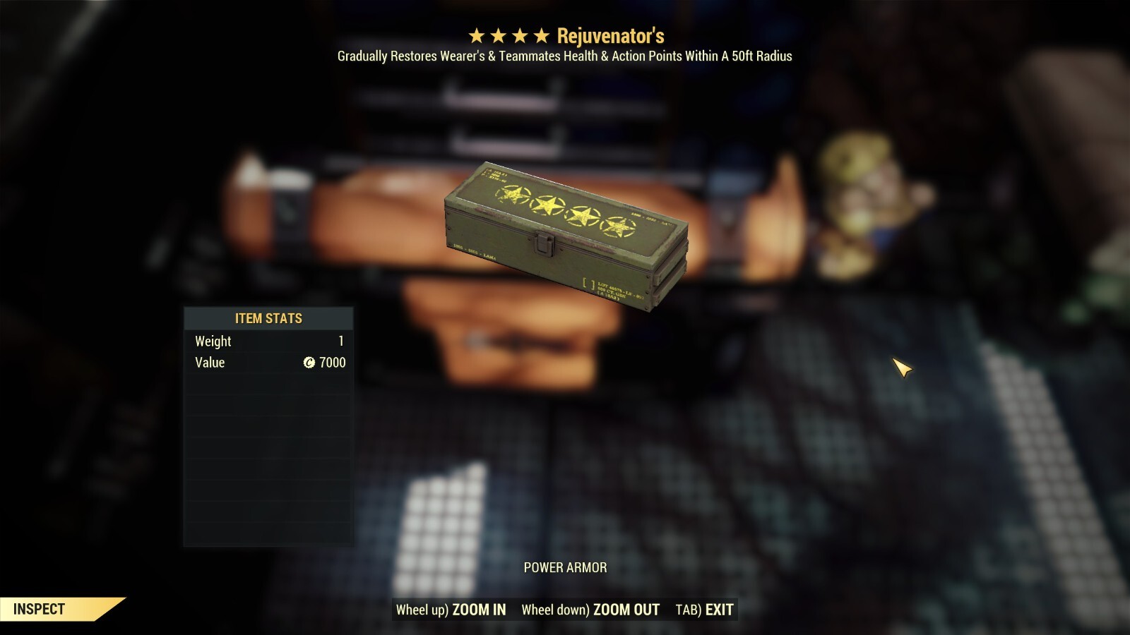 FALLOUT 76 [PC} 5 X 4-STAR REJUVENATOR LEGENDARY ARMOR MOD BOXES | eBay