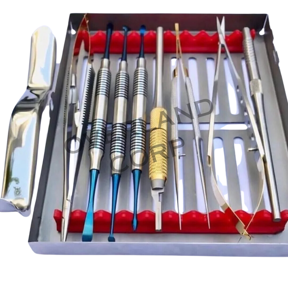 11 pcs Blepharoplasty Surgical Instrument Set High-Quality Eyelid ...