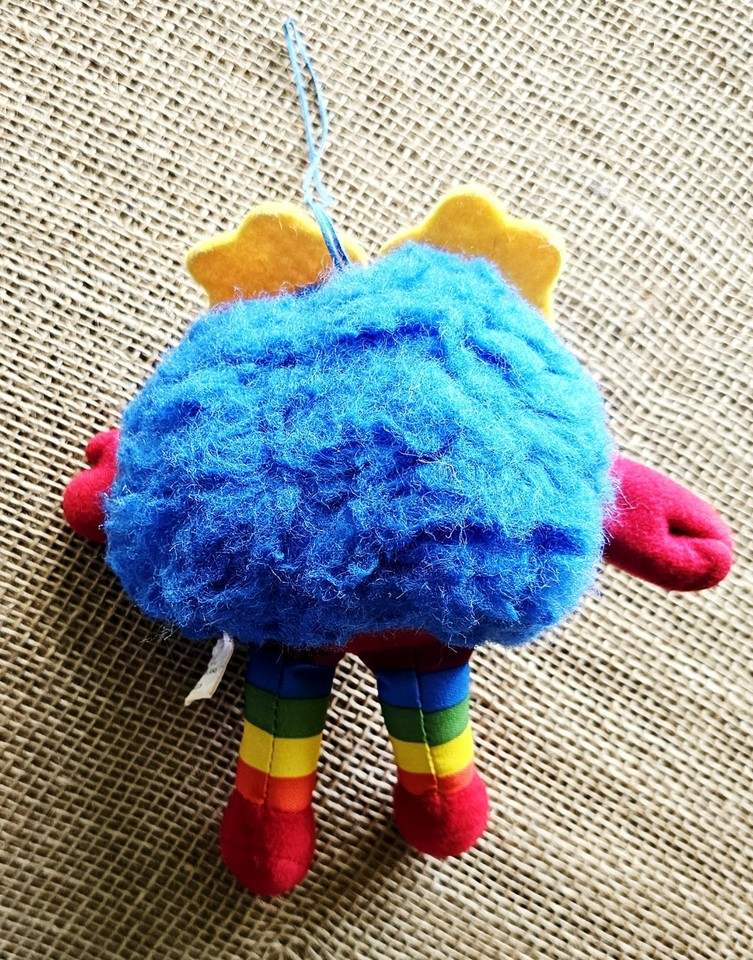 Vintage 1983 Rainbow Brite Happy Talk Sprites Blue Plush 7" Toy With ...