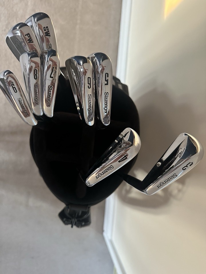 Slazenger Seve Ballesteros Irons 3-SW Stiff Flex Dynamic Gold Shafts ...