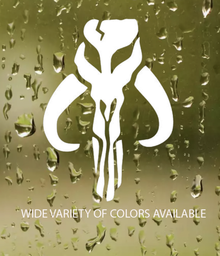 MANDALORIAN MYTHOSAUR SKULL, STAR WARS Decal Stickers for Cars, Windows ...