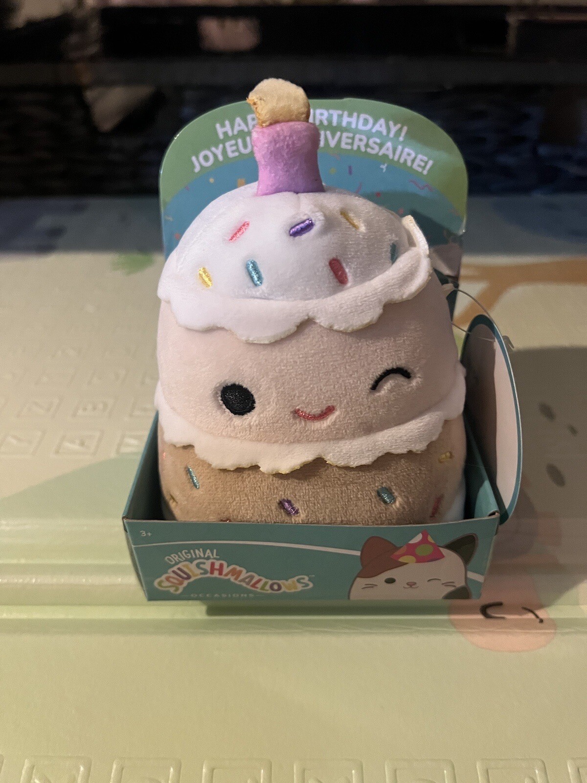 Squishmallows Occasions HAPPY BIRTHDAY Cato 4” Cake Plush Gift | eBay