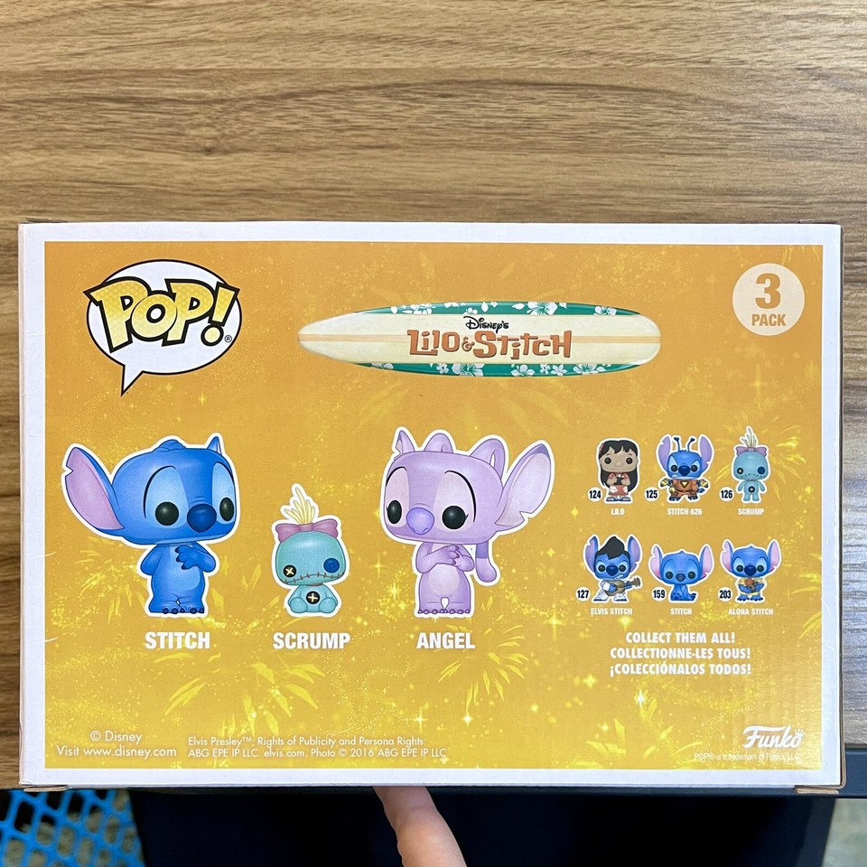 Stitch Scrump & Angel Funko Pop! 3 Pack Disney Hot Topic Exclusive ...
