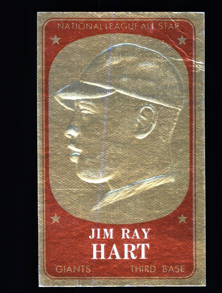 1965 Topps Embossed #4 JIM RAY HART - SAN FRANCISCO GIANTS | eBay