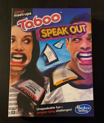 NEW Hasbro Game Mashup - Taboo Speak Out Party Family Board Game ...