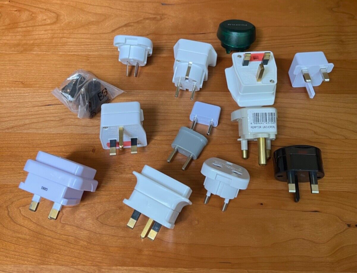 International Adapters & Converters - Assorted Set of 14 | eBay