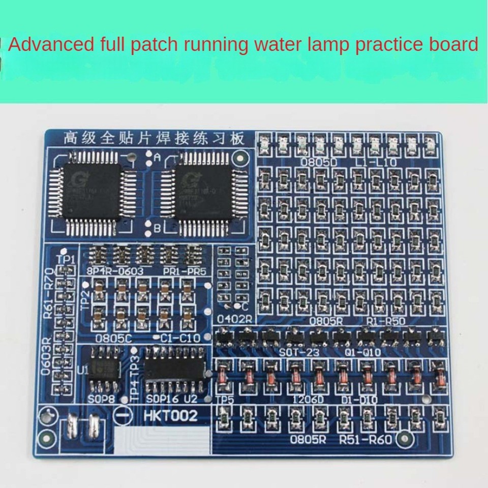 SMD Component Welding Practice Board DIY Kit Skill Training Board ...