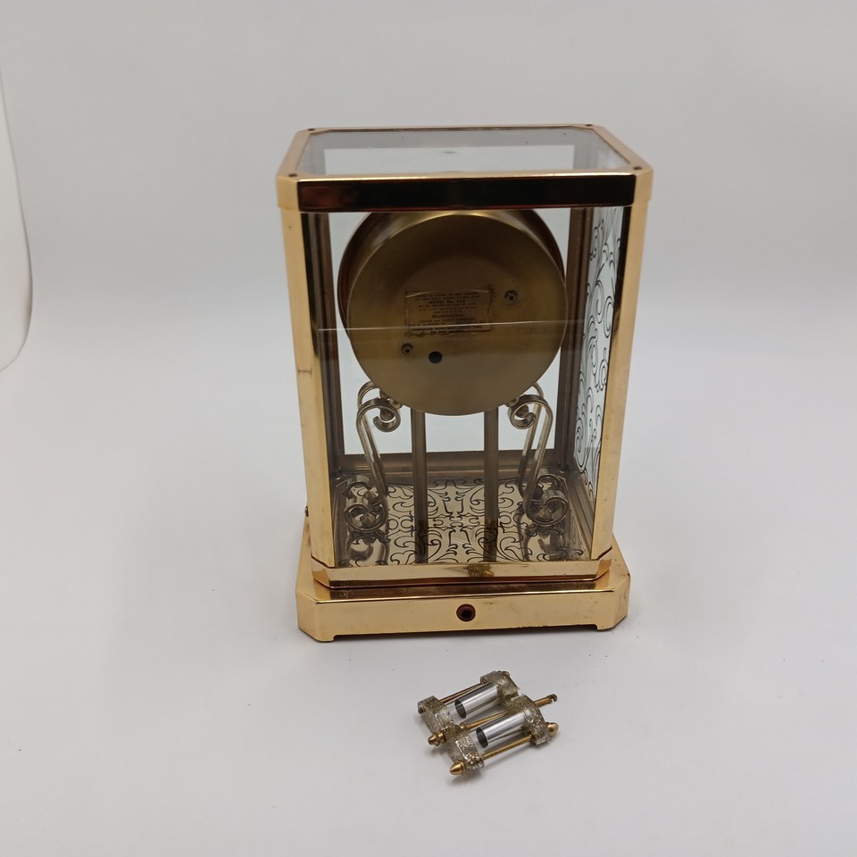 Rare Vintage Mastercrafters Atmos Model #533 Brass and Glass MCM Clock ...