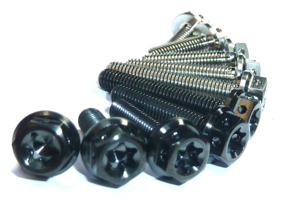 Rally Car M5 x 10-30 DUAL DRIVE TITANIUM RACE SPEC BOLTS SCREWS Ti TORX ...