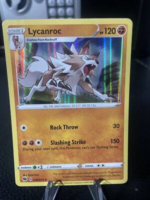 Pokémon TCG Lycanroc Champion's Path 030/073 Holo Holo Rare | eBay