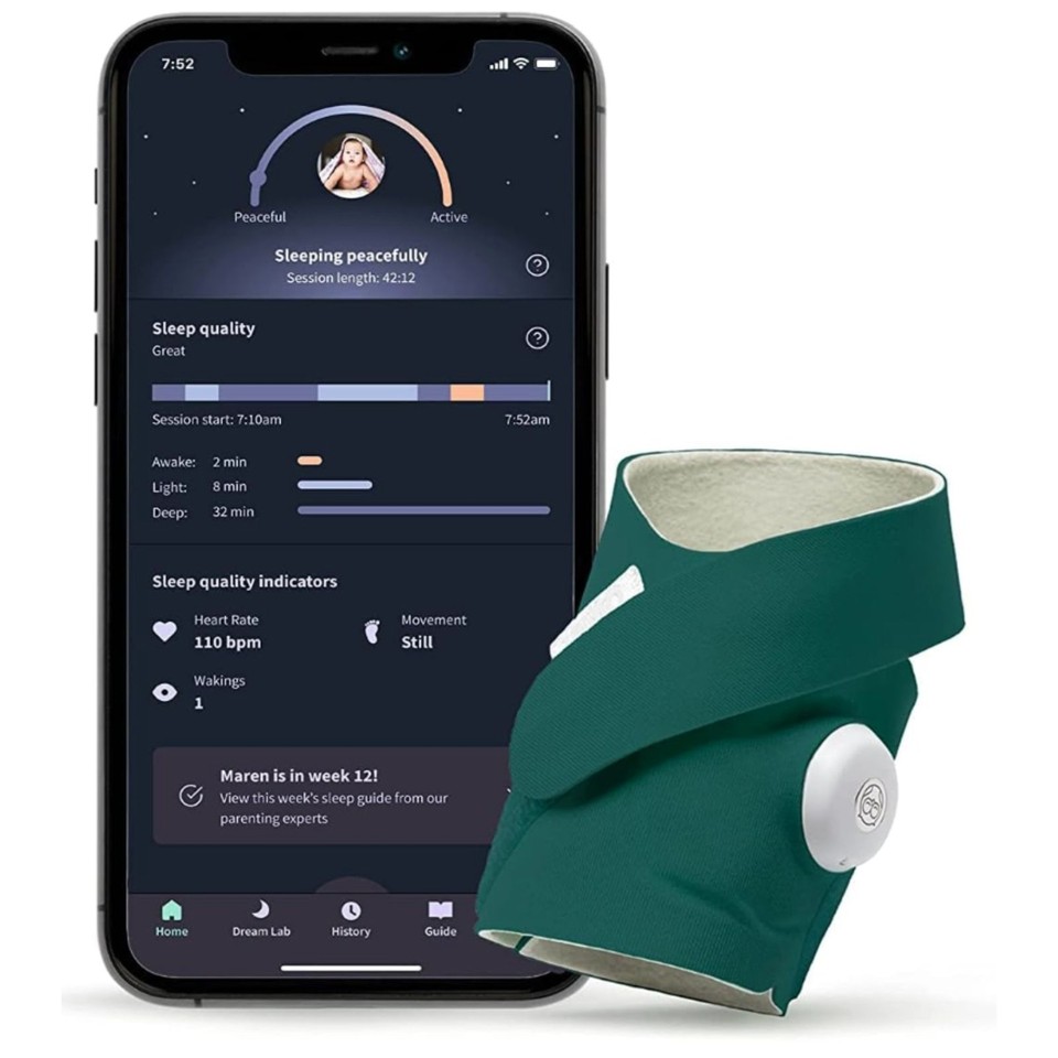 NEW-Owlet Dream Sock-Smart Baby Monitor w/Heart Rate & Average Oxygen ...