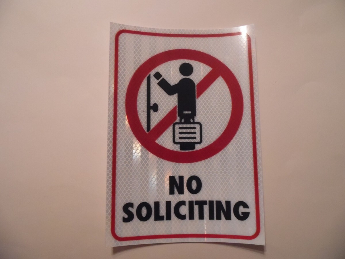 Letreros De No Solicitar