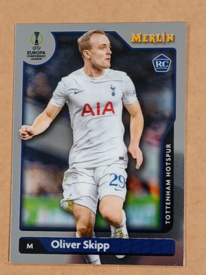 2021-22 Merlin Chrome UEFA Base #29 Oliver Skipp - Tottenham Hotspur RC ...