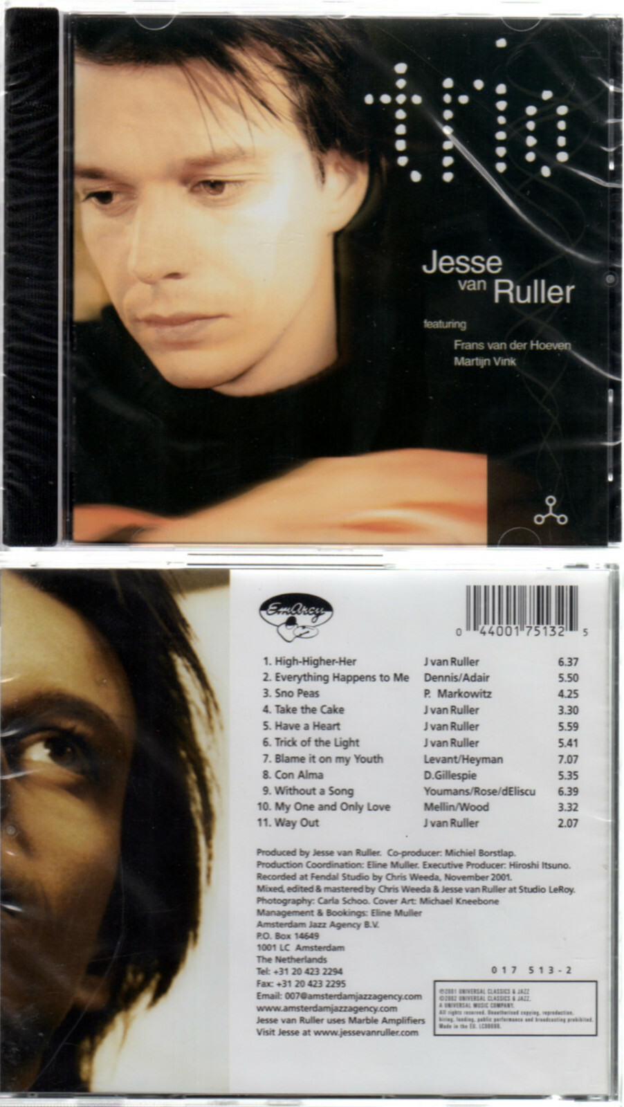 JESSE VAN RULLER "Trio" (CD) Frans Van Der Hoeven,Martijn Vink 2002 ...