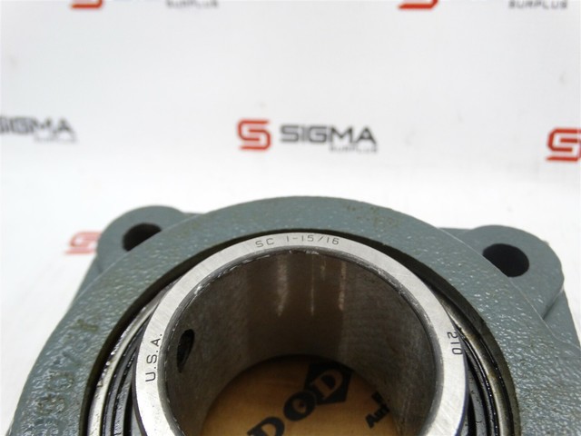 Dodge F4B-SC-115 6.2" Bolt Circle 1-15/16" Bore Flanged Mount Bearing ...