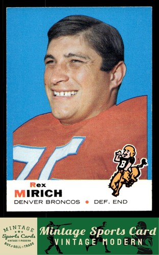 1969 Topps - Rex Mirich - #49 Denver Broncos | eBay