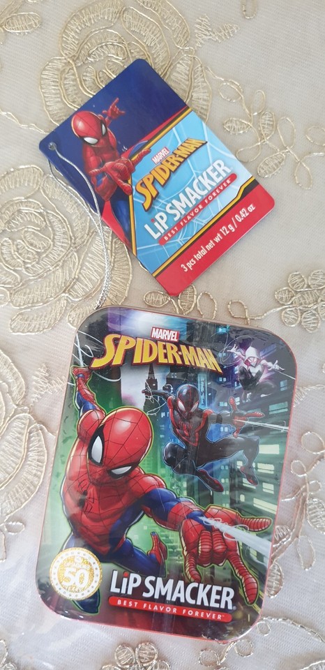Lip Smacker Marvel Spider-Man Lip Balm Lip Collection Gift Tin Set - 3 ...