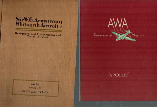 ARMSTRONG WHITWORTH AIRCRAFT " APOLLO" AW.55 TECHNICAL BROCHURE ...
