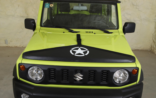 For 2019-22 Suzuki Jimny canvas Pentagram front engine hood Trim cover ...