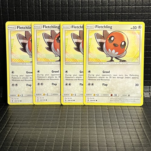 Fletchling #109/145 Guardians Rising 4X Pokemon Common Card | eBay