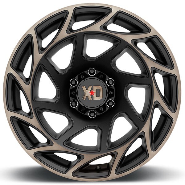 20x12" XD Wheels XD860 Onslaught Satin Black with Bronze Tint Off ...
