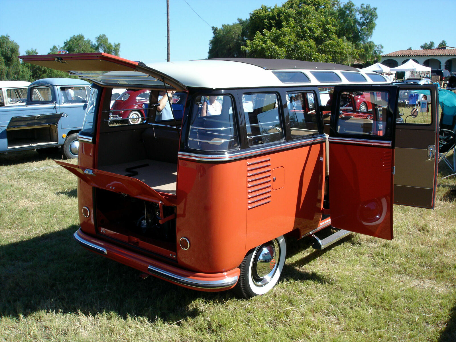 VW TYPE 2 1955-1963 BUS DELUXE MICROBUS SIDE LOUVER VENT STAINLESS TRIM ...