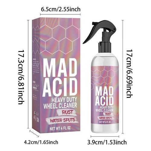 Mad Acid- Glass Cleaner, Heavy-Duty Wheel Cleaner, Water Spot Remover ...