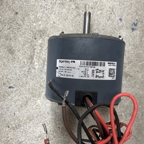 GE Genteq Rheem Ruud Weather King Condenser FAN MOTOR 1/6 5KCP39FFAG74S ...