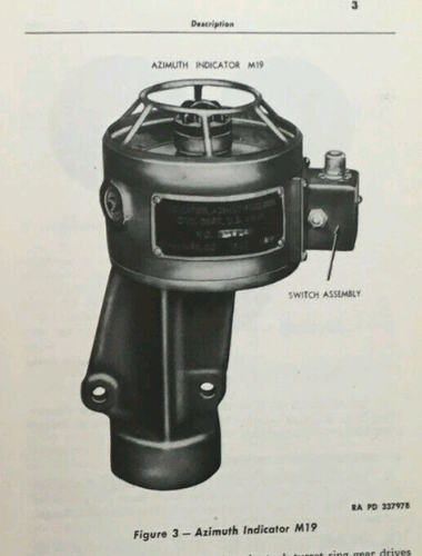 Azimuth Indicator M19 M4 Sherman Tank US Army Turret m20 m21 | eBay.de