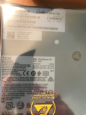 IBM DELL LTO7 Ultrium7 SAS Internal Tape Drive 38L7456 03D5H5 38L7509 ...