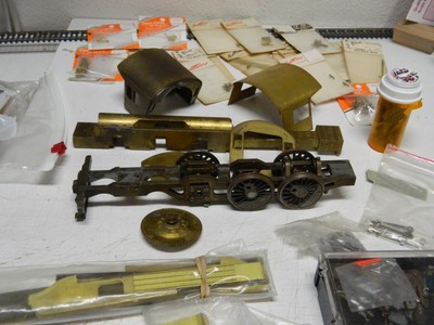O, Brass locomotive parts, castings, etc, See Desc, no returns please ...