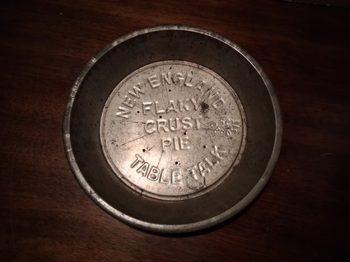 Vintage New England Table Talk Flaky Crust Pie Tin Pan Perfectly Rustic ...
