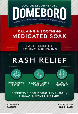 Domeboro Rash Relief Medicated Soak Relief Astringent Powder 12 ct 0.1 ...