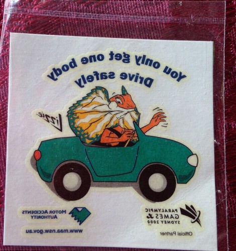 Sydney 2000 Paralympic Olympic Games LIZZIE MASCOT New Stickers ...