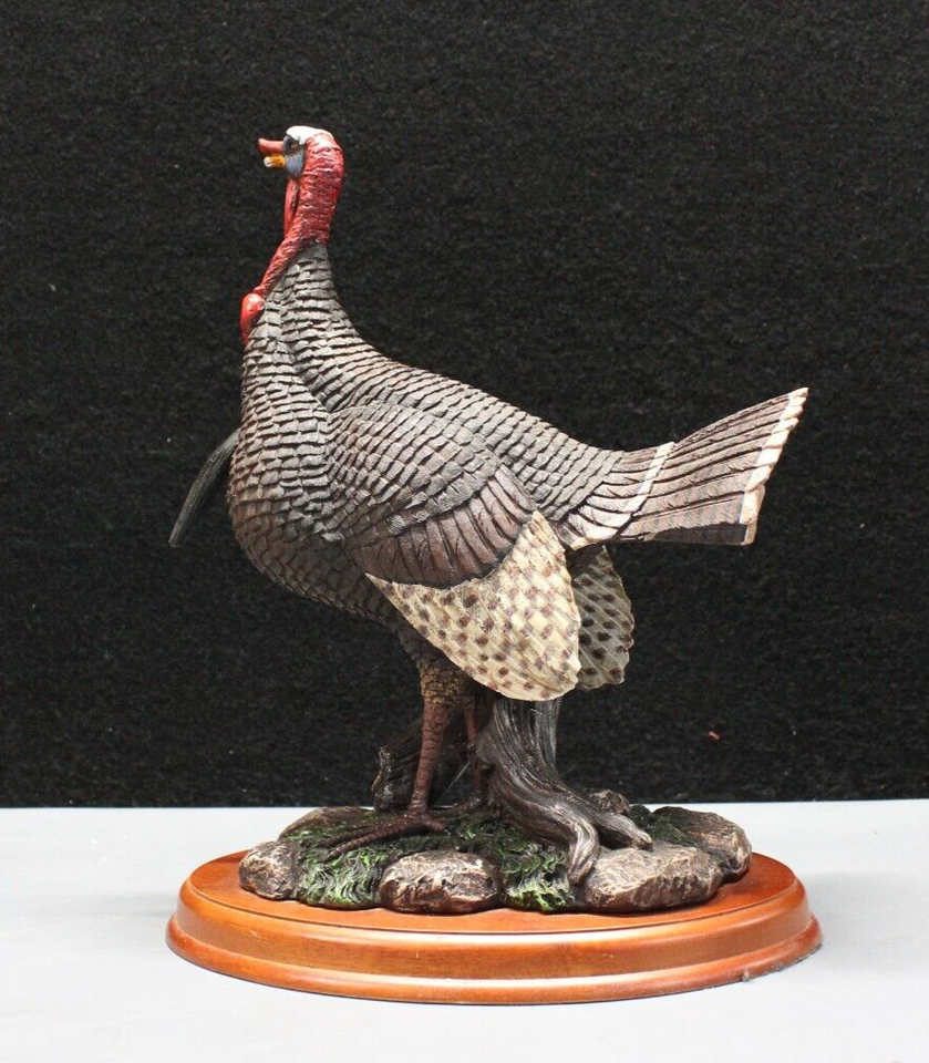 VINTAGE National Wild Turkey Federation Turkey Resin Statue (SET OF 2 ...