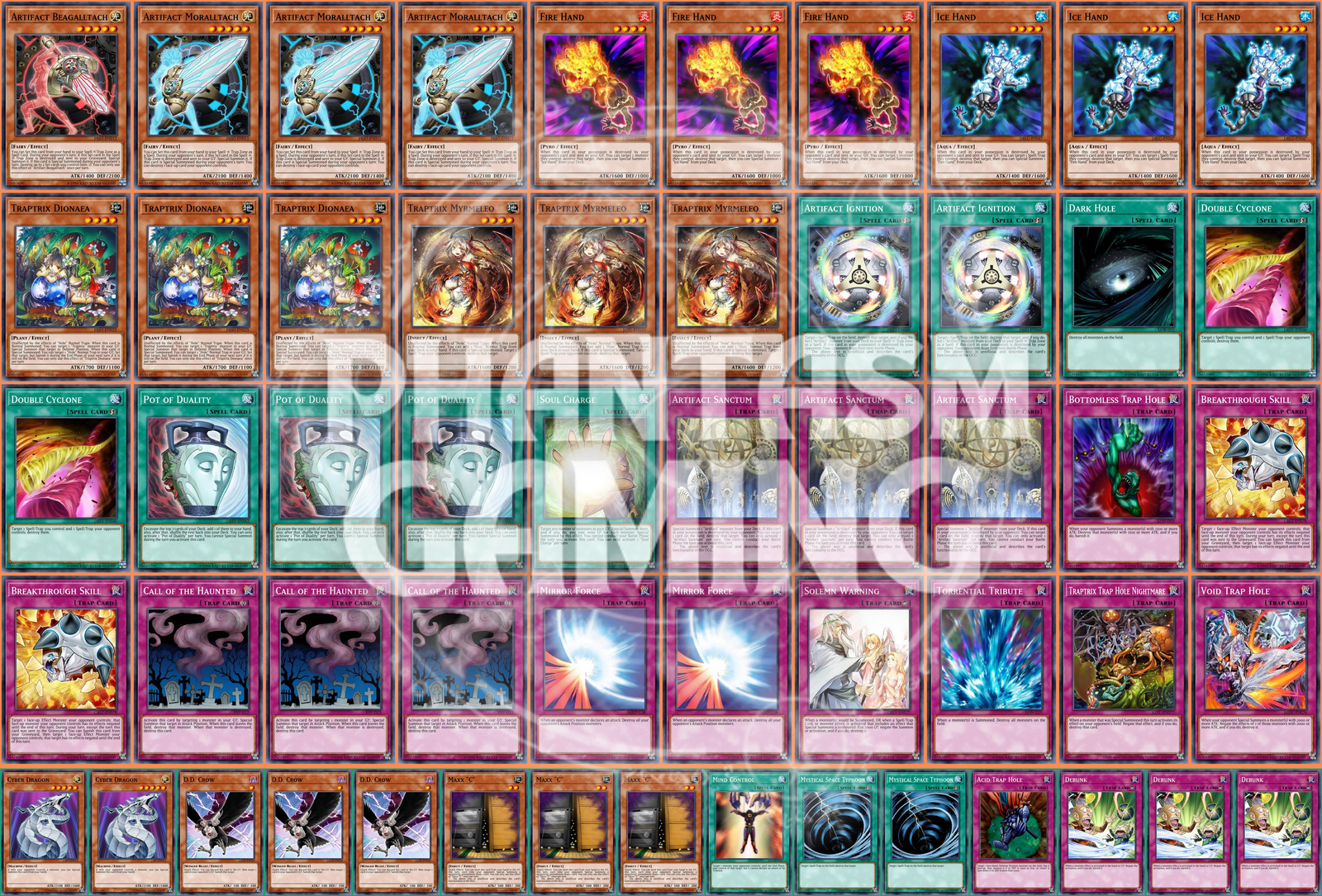 Artifact Traptrix Deck Debunk Maxx "C" Pot Duality Moralltach Yugioh | eBay