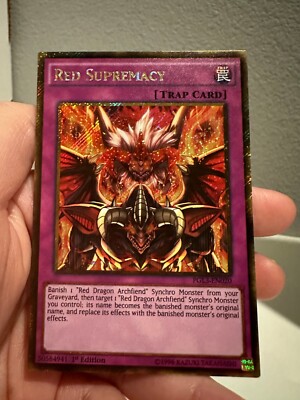 Red Supremacy - PGL3-EN020 - Gold Secret Rare - 1st Edition NM 0601#71 ...