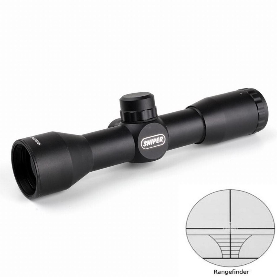 Sniper 4X32 Compact RANGEFINDER Scope 223/ 308/ 1022/ Crossbow Scope /w ...