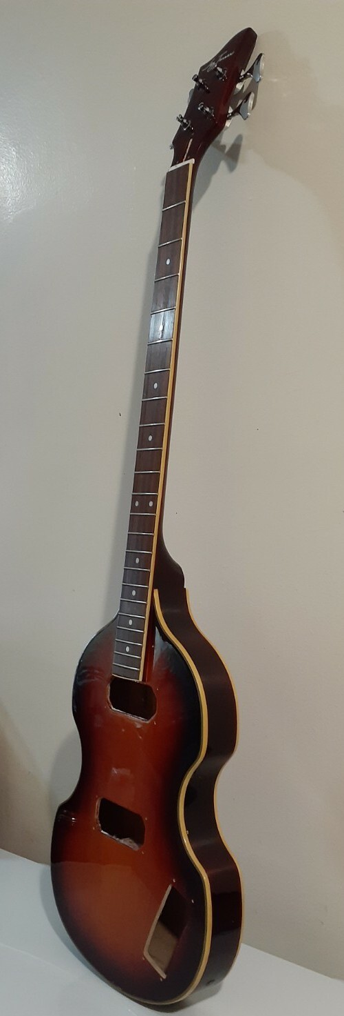 JAY TURSER JTB-2B Iconic Violin Shaped Bass Semi Hollow Vintage ...