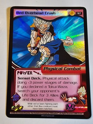 Red Overhead Crush 2003 Score Unlimited Dragon Ball Z DBZ TCG #97 FOIL ...