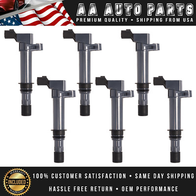 Set of 6 Ignition Coil For 02-09 Dodge Jeep Mitsubishi 3.7L V6 UF270 ...