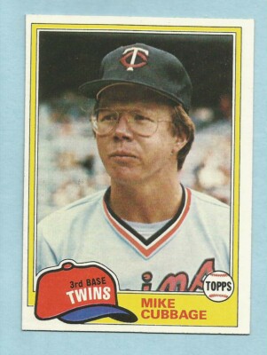 1981 Topps Baseball Mike Cubbage #657 Minnesota Twins NM/MT ** SET ...