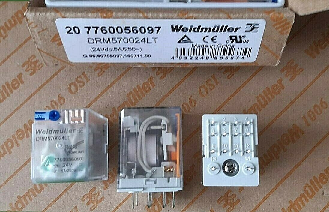 DRM 24 Vdc 4PDT Interface Relay Module Plug In DRM570024LT or ...
