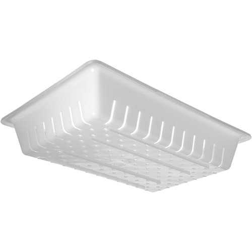 Carlisle Polyethylene White Colander Food Storage Box, 26 x 18 inch - 1 ...