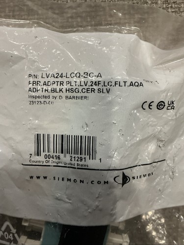 SIEMON COMPANY | LVA24-LCQ-BC-A Fiber, Adapter Plate, LightVerse, 24 ...