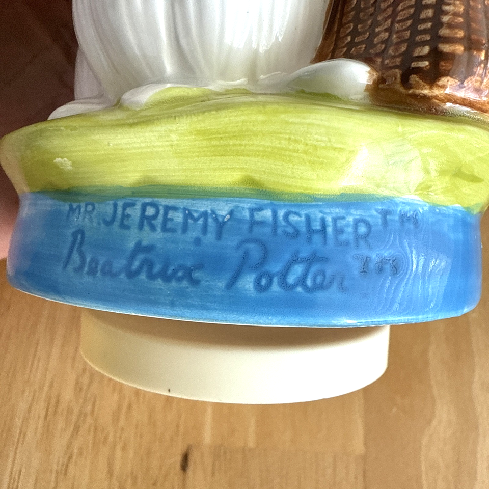 Beatrix Potter Jeremy Fisher Frog Schmid Music Box Lazy River Missing ...