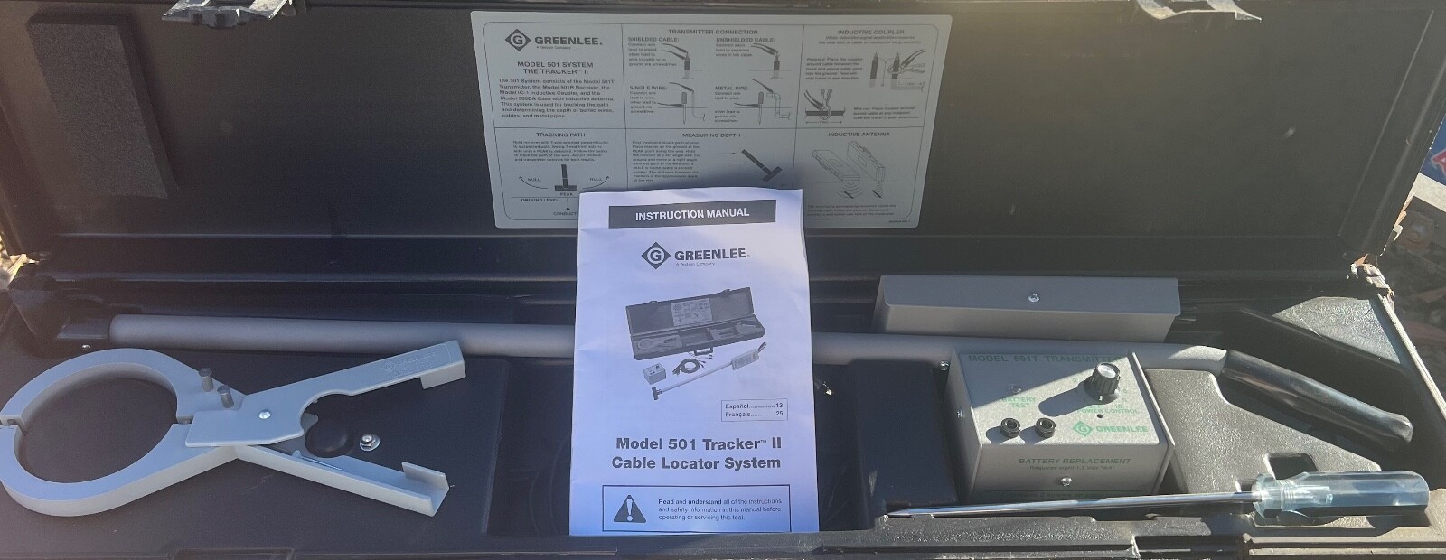 Greenlee 501 System The Tracker II cable locator, New never used | eBay