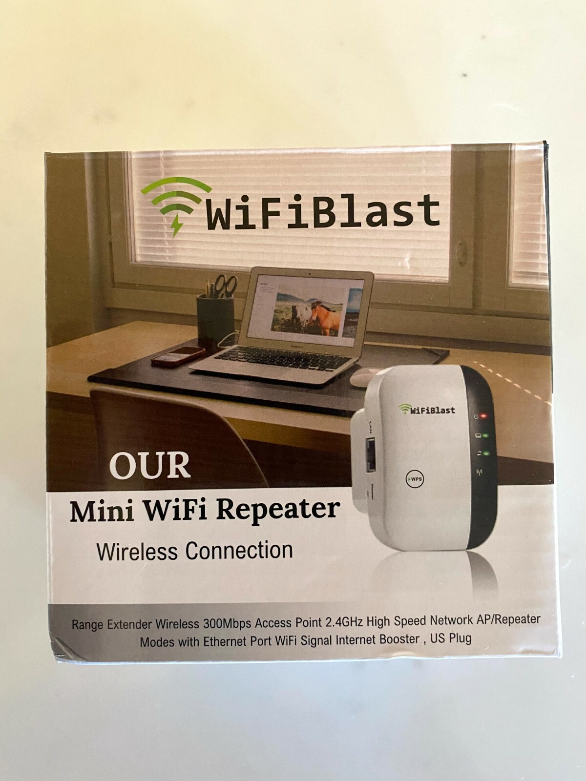 WIFI BLAST Wireless Repeater Wifi Signal Extender 300Mbps Amplifier ...